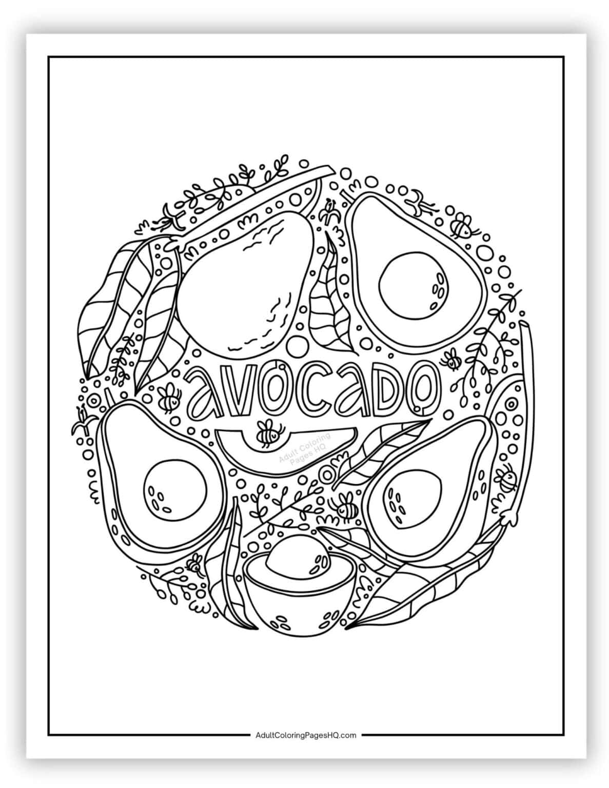 Mandala Food Coloring Pages for Adults (Free PDF Printables) - Adult ...