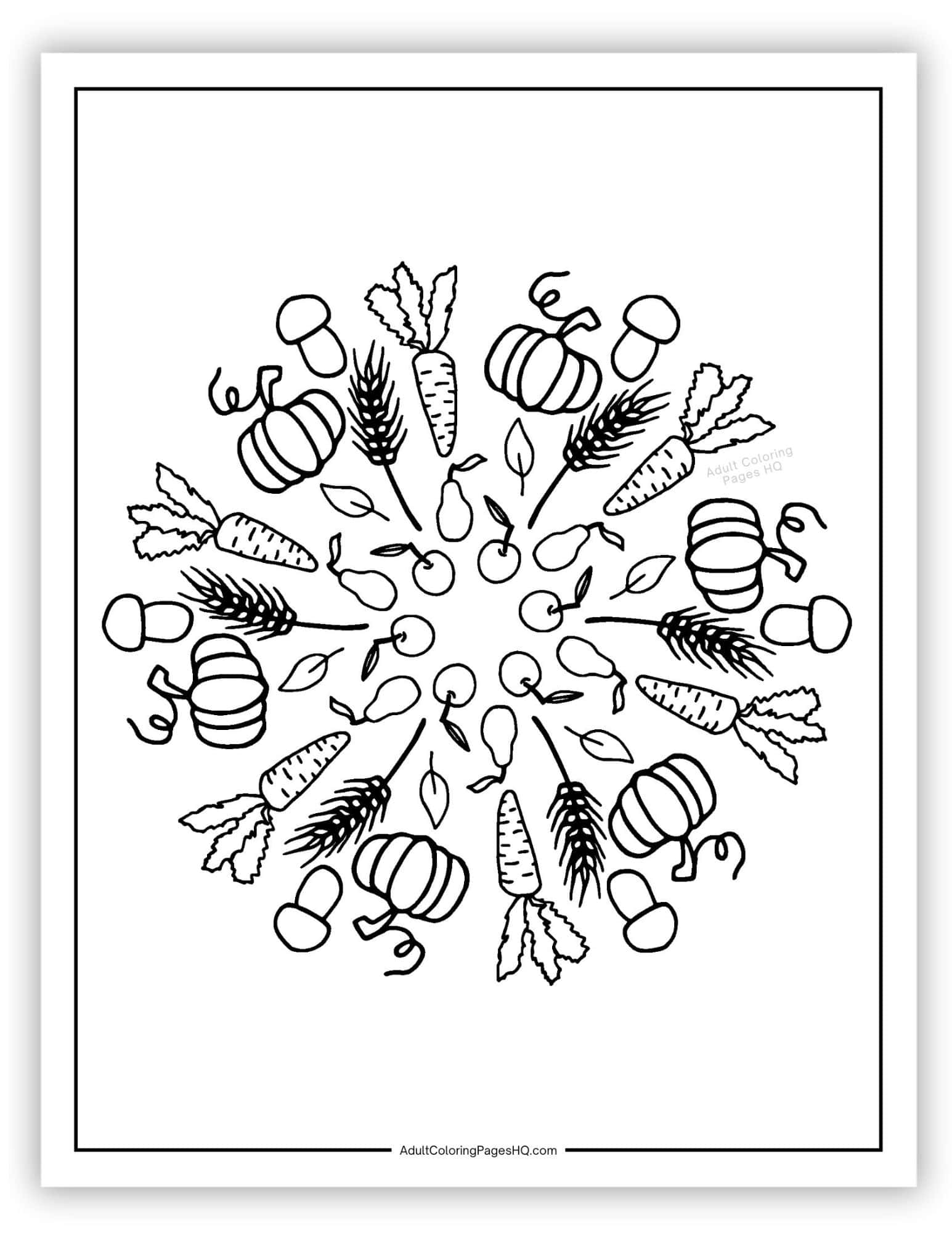 Mandala Food Coloring Pages for Adults (Free PDF Printables) - Adult ...
