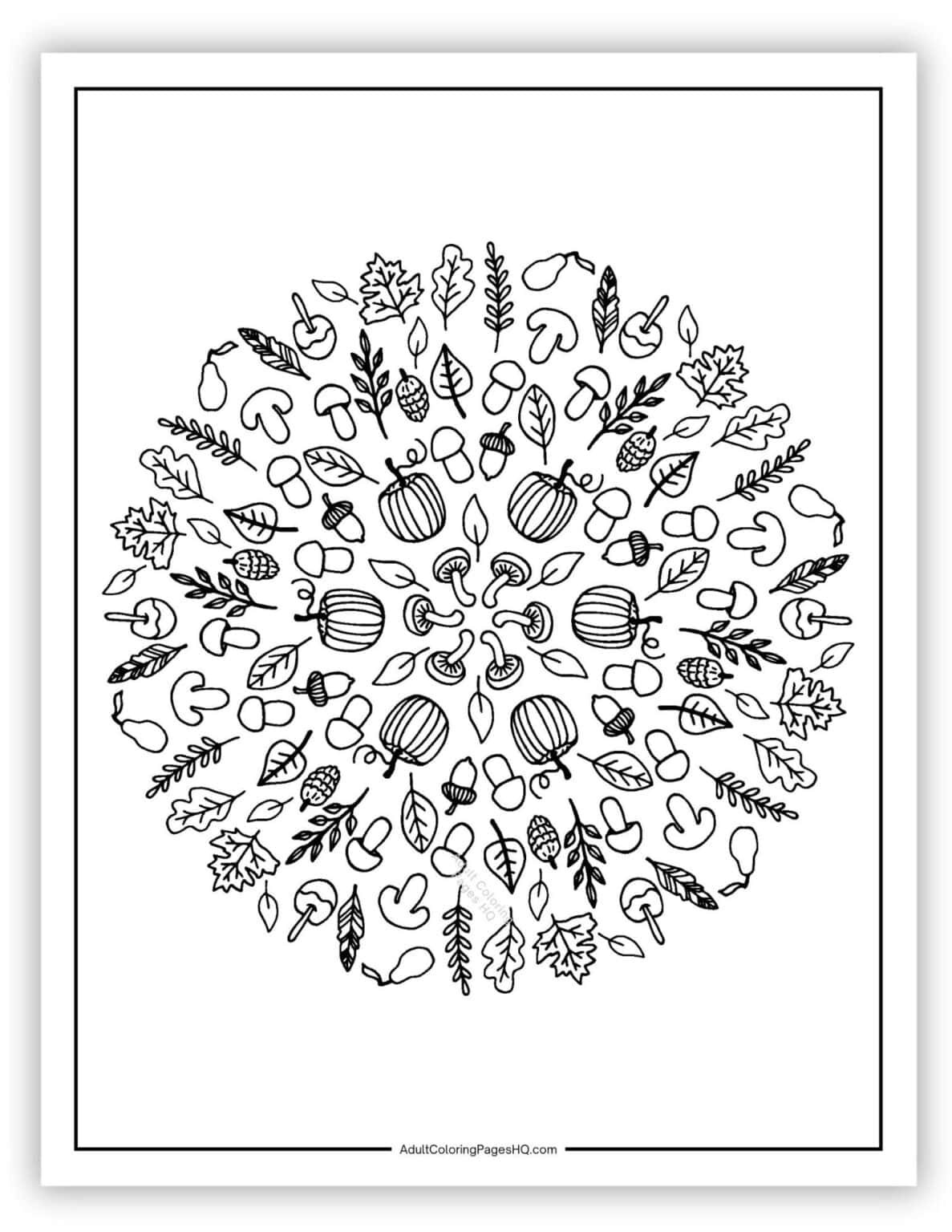 Mandala Food Coloring Pages for Adults (Free PDF Printables) - Adult ...