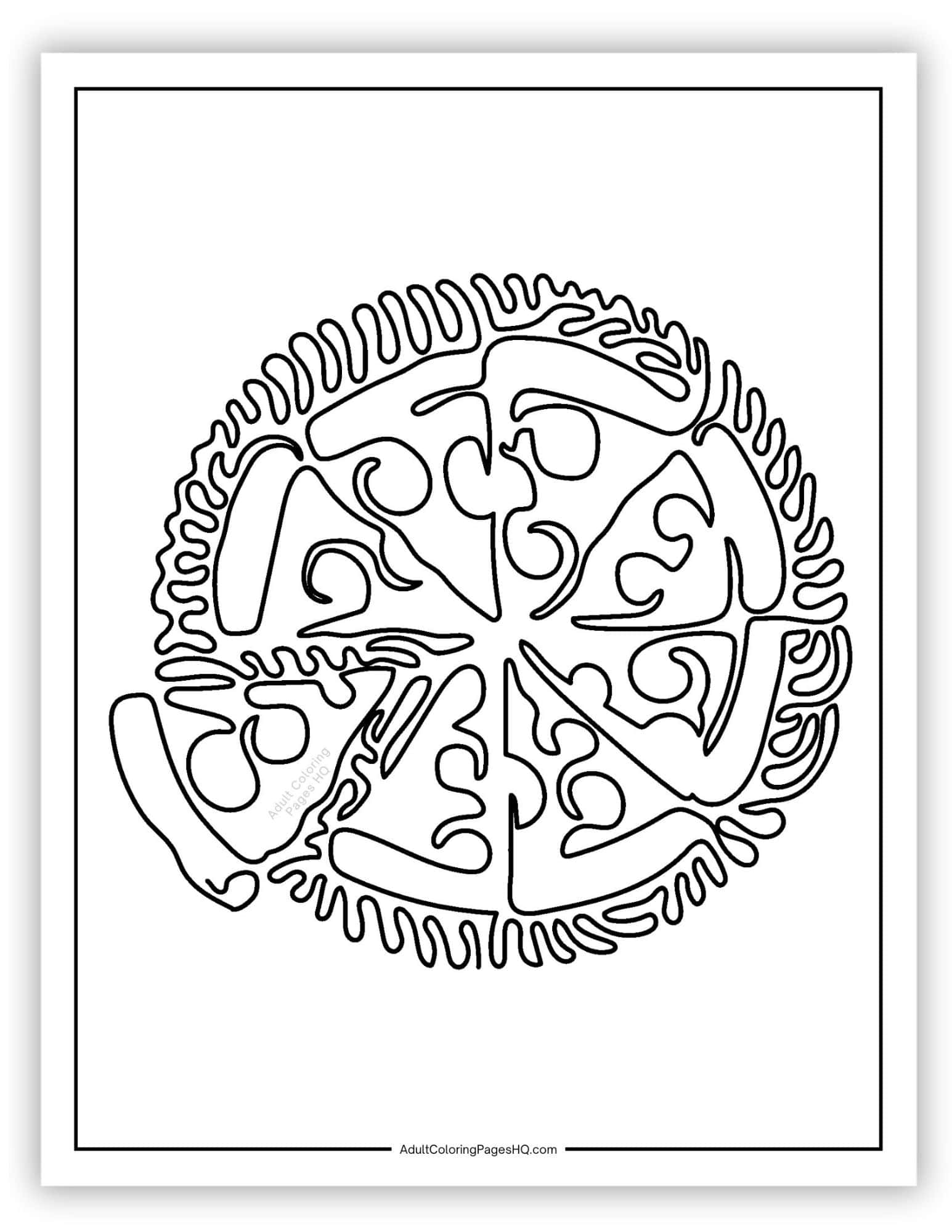 Mandala Food Coloring Pages for Adults (Free PDF Printables) - Adult ...